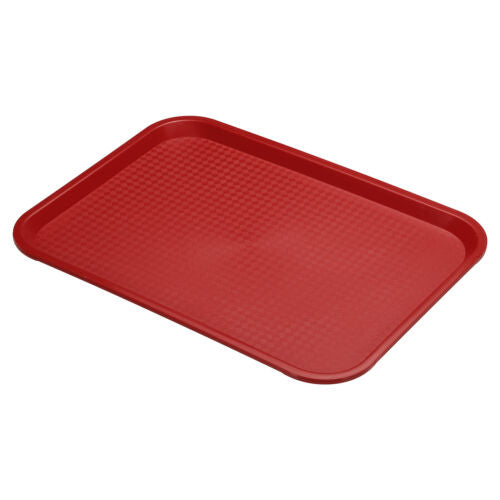 14" X 10" Red Fast Food Tray (7780) | Chef Set
